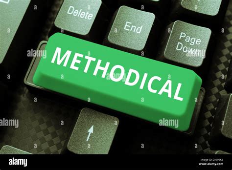 handwriting text methodical concept meaning system of methods used in