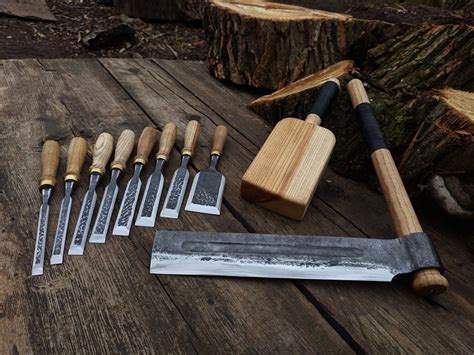 forged chisel set 10pcs forged froe forged straight chisel etsy