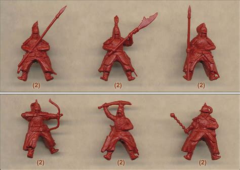 Michigan Toy Soldier Company Red Box Figures Chinese Heavy Cavalry