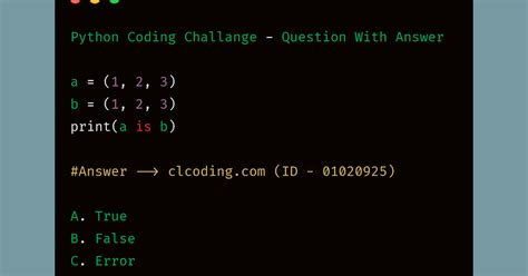Python Coding Challange Question With Answer 01020925 ~ Computer Languages Clcoding