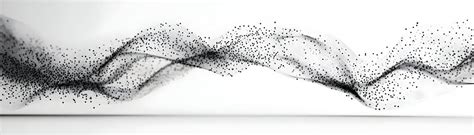 Floating Data Streams With Digital Nodes On An Isolated White Background Concept As A Series Of