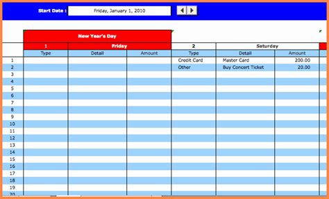 Bill Tracker Excel Template