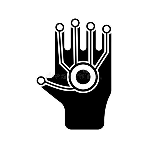 Hand Input Icon Stock Illustration Illustration Of Technology 334987843