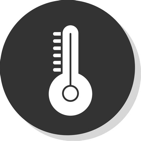 Temperature Glyph Grey Circle Icon 42709125 Vector Art At Vecteezy