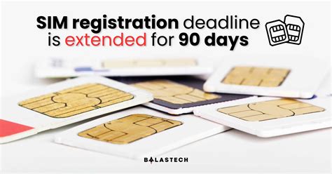 Sim Registration Deadline Is Extended For 90 Days