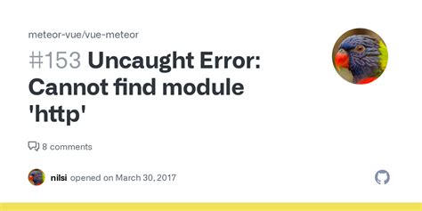 uncaught error cannot find module · issue 153 · meteor vue vue