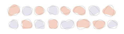 Premium Vector Organic Abstract Fluid Shapes Set Creative Liquid