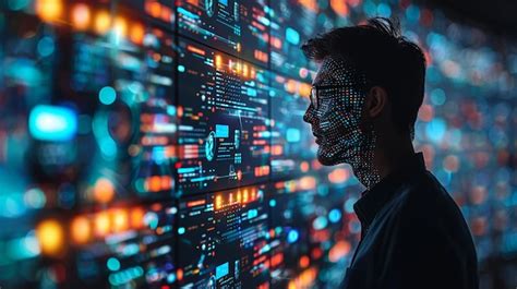 Premium Photo Advanced Virtual Assistant Ai Projection In Action