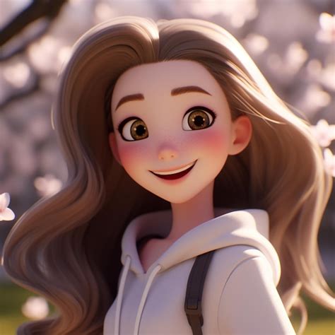 Premium Ai Image Cute Girl Cartoon