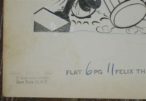 Original Art By Otto Messmer And Joe Oriolo 1953 Felix The Cat 46 Toby