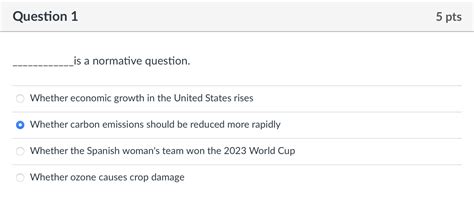 Solved Question 1is A Normative Questionwhether Economic