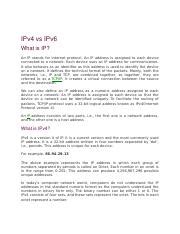 IPv Vs IPv Understanding The Difference And Addressing IPv S Course Hero