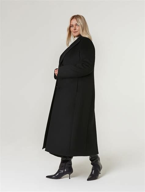 Купить женские длинные пальто КМ288 Pt черный