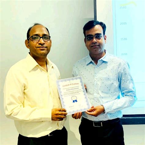 pawan srivastava on linkedin receive certificate from boss for