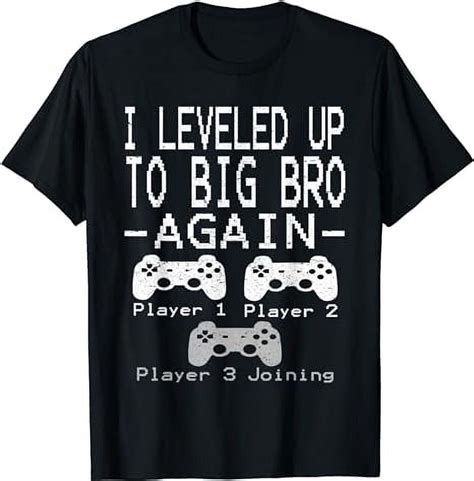 Leveled Up To Big Brother Again T Shirt Walmart Com