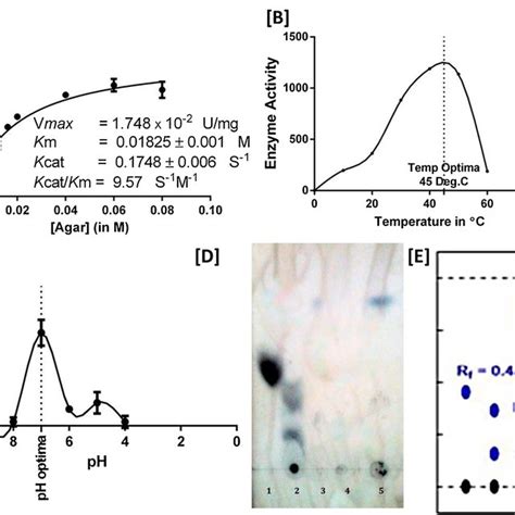 Enzyme Kinetic Parameters For Agarase A C Agarase Enzyme Kinetic