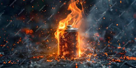 Emphasizing Battery Safety Compelling Image Illustrating Dangers Of