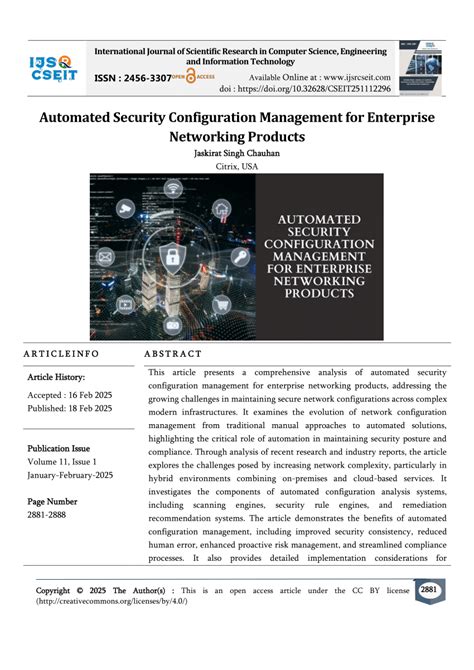 Pdf Automated Security Configuration Management For Enterprise