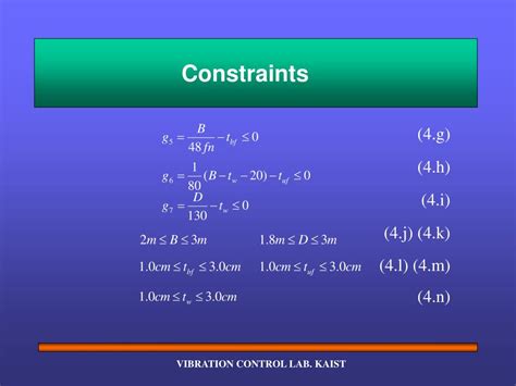 Ppt Multiobjective Optimization Of Structure Using Modified