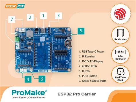 Esp32 Pro Carrier Easy Iot