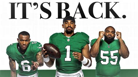 Philadelphia Eagles 2023 Kelly Green Throwback Jersey