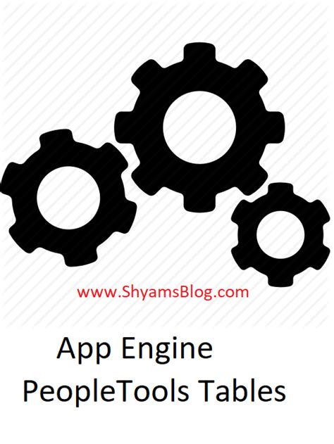 Peopletools Tables Part 4 Application Engine Related Peopletools