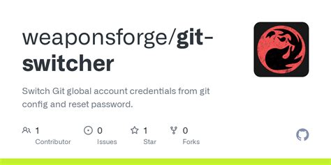 GitHub Weaponsforge Git Switcher Switch Git Global Account Credentials From Git Config And