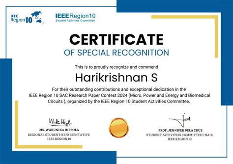 Harikrishnan S On Linkedin Associates Under The Guidance Of Prof