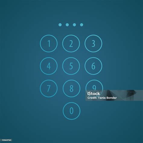 Passcode Screen Smartphone Stock Illustration Download Image Now