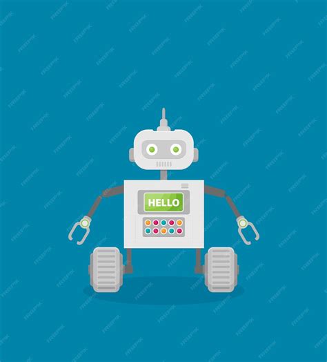 Premium Vector Robot Customer Support Service Chat Bot Flat Vector Illustration