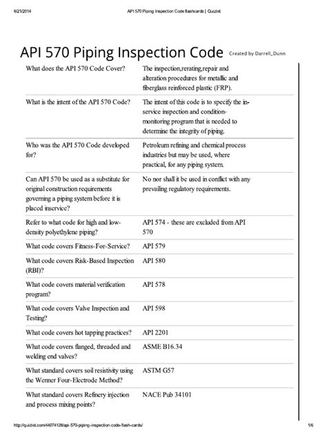 Api 570 Piping Inspectio