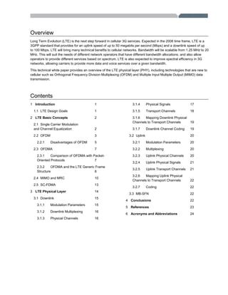 Gpp Lte Physical Layer PDF