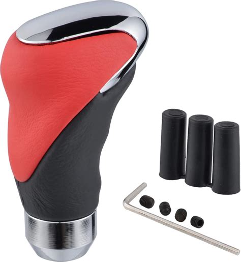 Padaodao Leather Gear Knob Shift Knobs Lever Stick Shifter Handle For