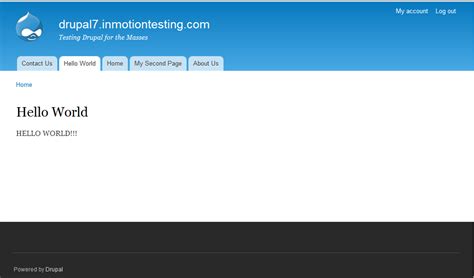 Enabling Your Custom Menu In Drupal 7 Inmotion Hosting