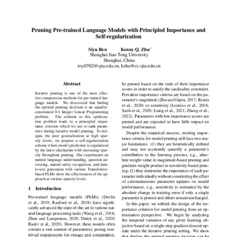 Pruning Pre Trained Language Models With Principled Importance And Self