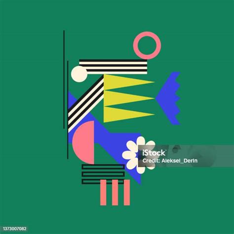 다양한 모양의 현대 기하학적 구성 디자인에 대한 일러스트레이션 추세 차트의 추상적 배경입니다 0명에 대한 스톡 벡터 아트 및 기타 이미지 Istock