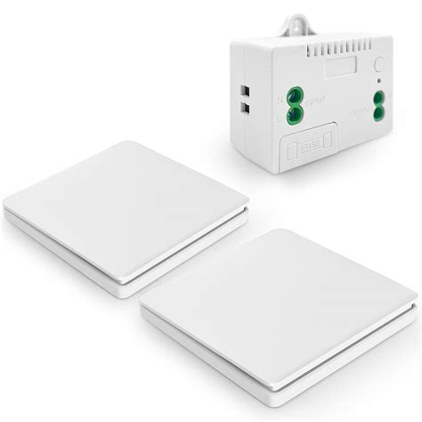 Buy Dieserc Wireless Kinetic Light Switch Wall Panel Rf Safety Switch And 10a Relay Receiver