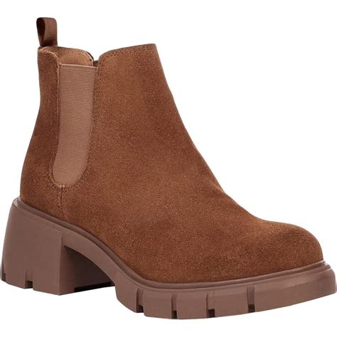 Juliet Holy Womens Lug Sole Platform Ankle Booties Chelsea Slip On