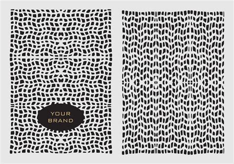 Premium Vector Luxurious Minimalistic Hand Drawn Curved Line Array Pattern Vector Set