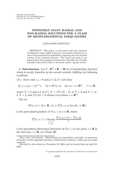 Pdf Infinitely Many Radial And Non Radial Solutions For A Class Of