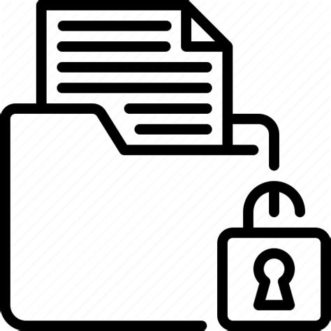 Document File Folder Interface Unlock Icon Download On Iconfinder
