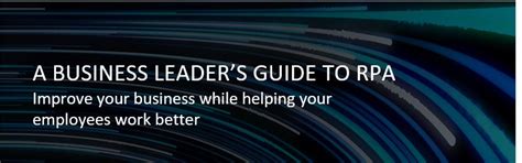 A Business Leader S Guide To Robotic Process Automation RPA WM Promus