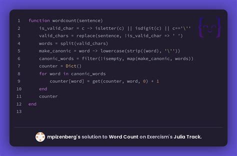 mpizenberg s solution for word count in julia on exercism