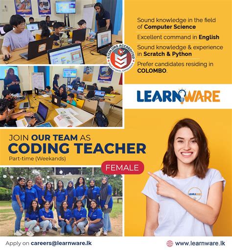 Hiring Codingteacher Stemeducation Learnware
