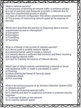 Network Security Multiple Choice Quiz By High Babe With Hannah