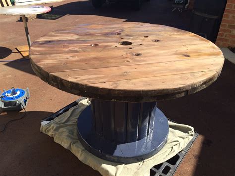 Large Cable Drum Table 3 Steps With Pictures Instructables