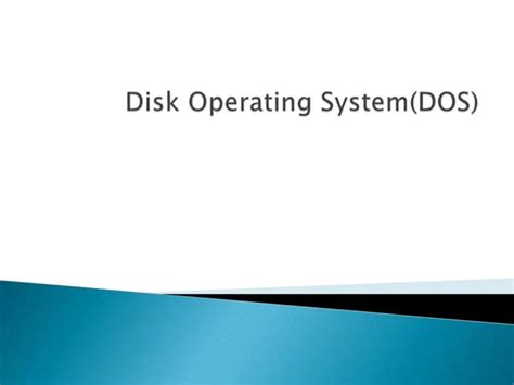 disk operating system ppt