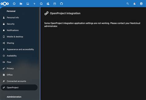 nextcloud integration with openproject ℹ️ support nextcloud community