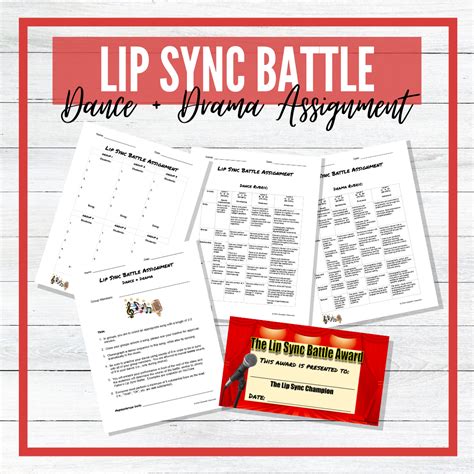 Lip Sync Battle Dance And Drama Assignment Clements Classroom