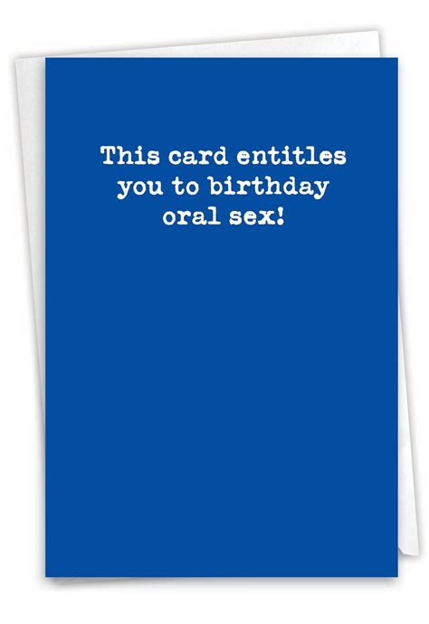Funny Birthday Greeting Card With Envelope Bday Oral Sex Entitled For Him For Her Etsy Funny Birthday Greeting Card With Envelope Bday Oral Sex Entitled For Him For Her Etsy